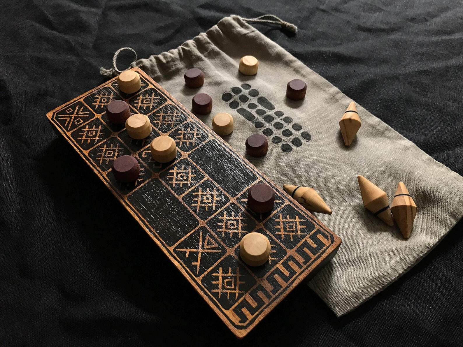 Handmade Royal Game of Ur Classic Ancient Board Game With Custom Design ...