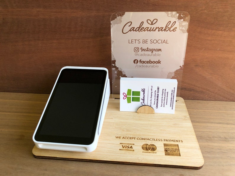 Square Terminal Holder - (wood & Acrylic) - Personalisable - Etsy