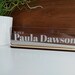 Desk Name Stand acrylic & Wood Personalisable - Etsy