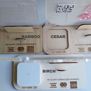 Square Terminal Holder - (wood & Acrylic) - Personalisable - Etsy