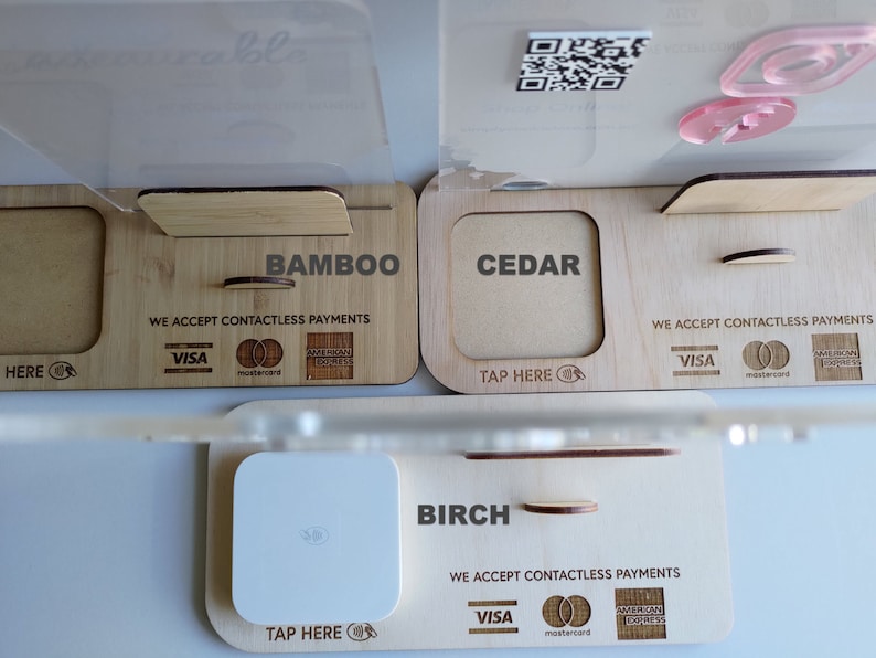 Square Terminal Holder - (wood & Acrylic) - Personalisable - Etsy