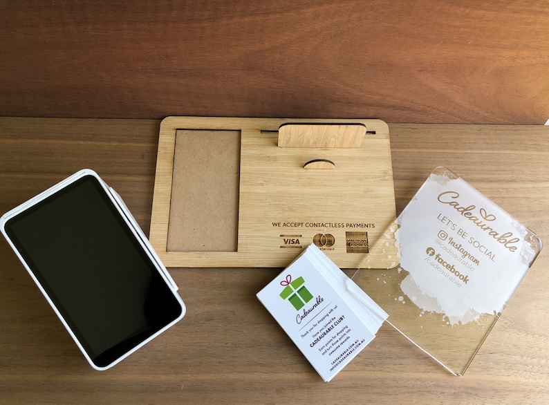 Square Terminal Holder - (wood & Acrylic) - Personalisable - Etsy