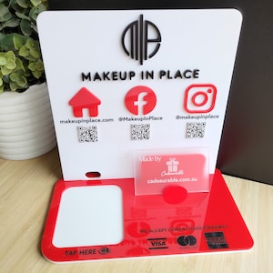Solid White Social Media & Shopify Reader Holder Stand (all Acrylic ...