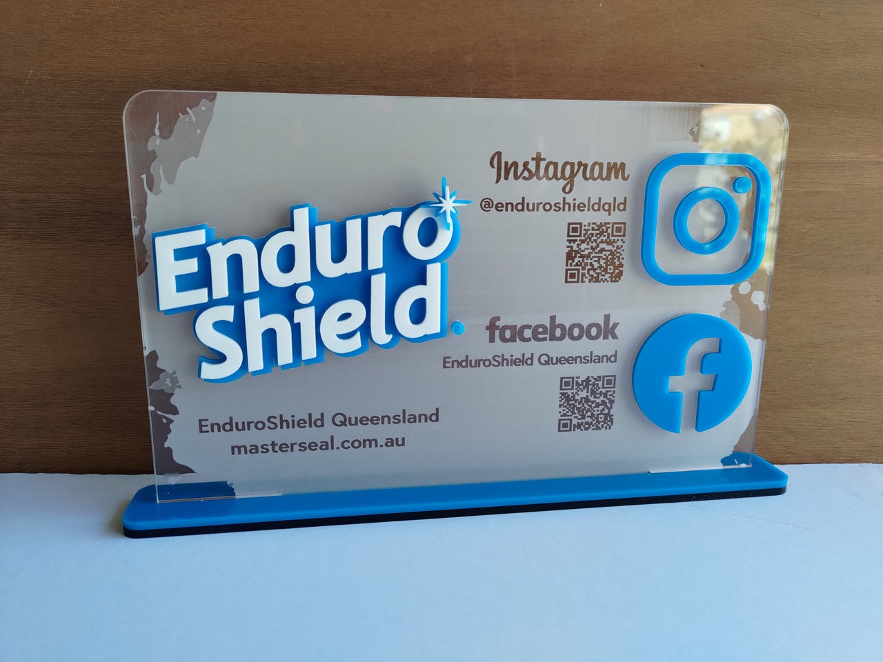 Business Social Media Plaque & Logo (all Acrylic) - Personalisable - Etsy