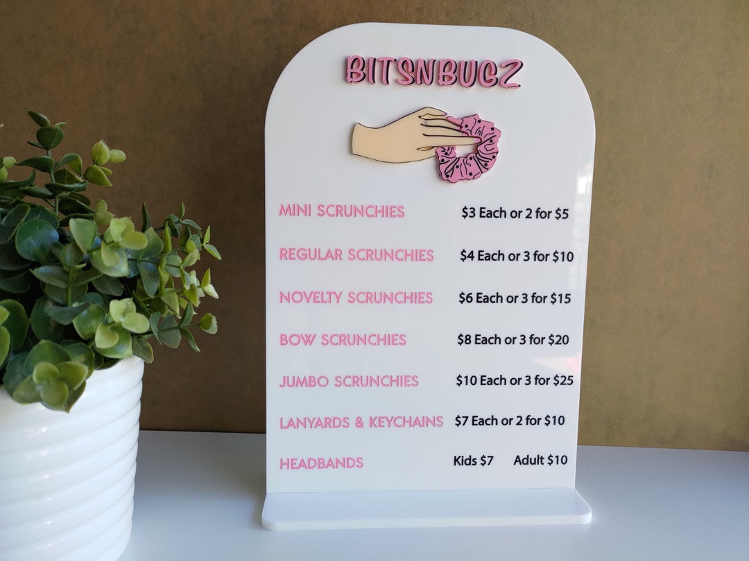 Laser Engraved and Painted Products Price List (acrylic ...