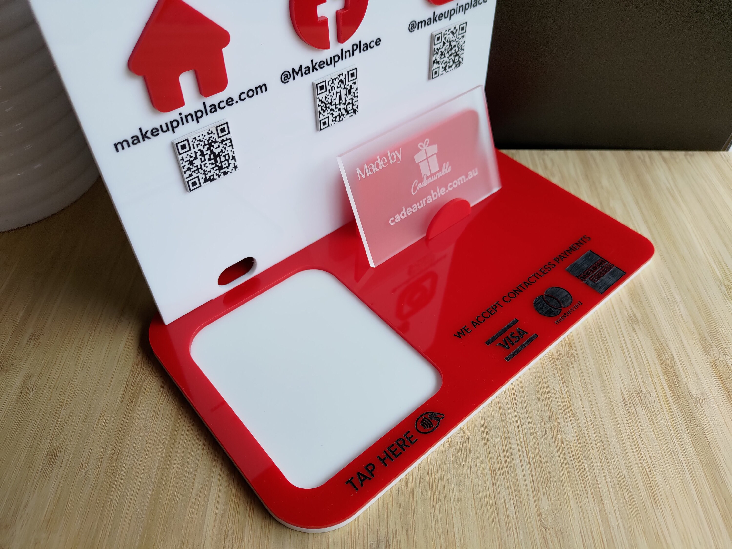Solid White Social Media & Shopify Reader Holder Stand (all Acrylic ...