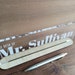 Desk Name Stand acrylic & Wood Personalisable - Etsy