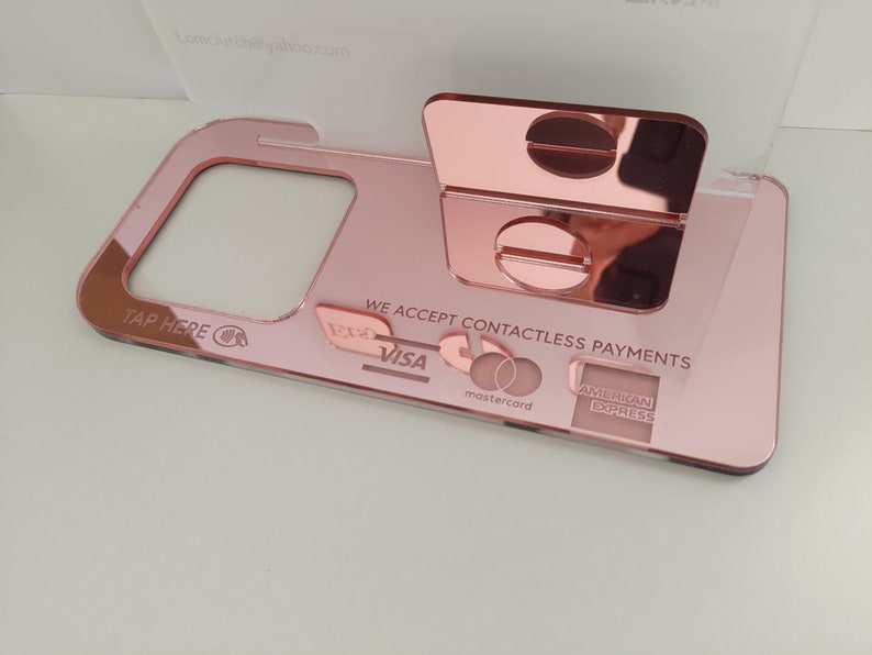 Social Media & Square Reader Holder Stand all Acrylic - Etsy