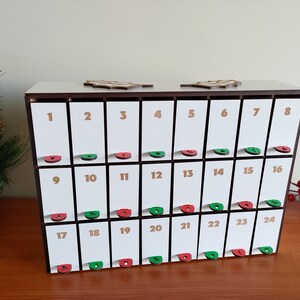 Christmas Advent Calendar / Christmas Countdown Calendar (wood) - Etsy