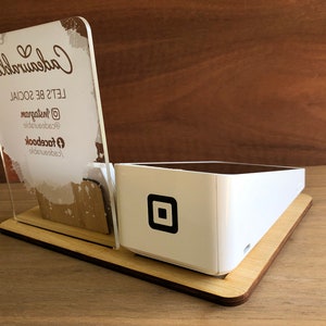 Square Terminal Holder - (wood & Acrylic) - Personalisable - Etsy