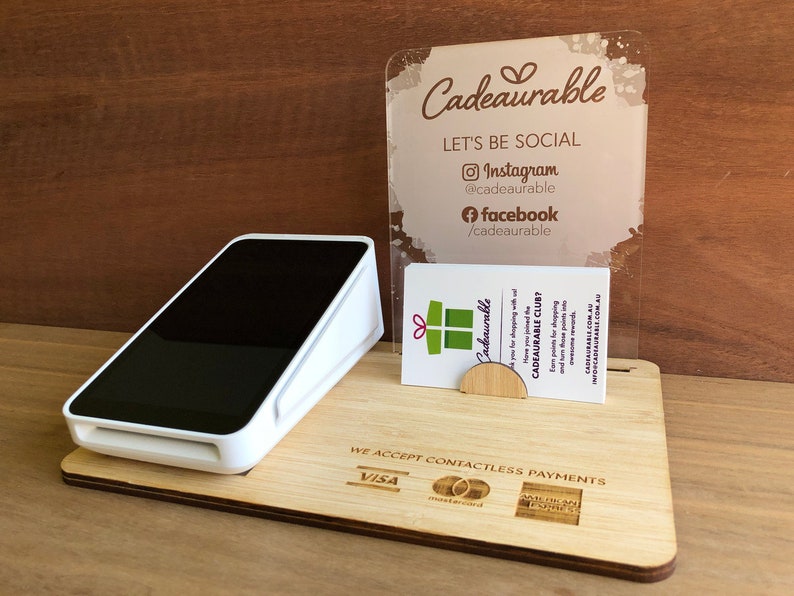 Square Terminal Holder - (wood & Acrylic) - Personalisable - Etsy