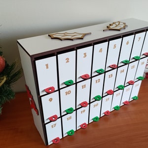 Christmas Advent Calendar / Christmas Countdown Calendar (wood) - Etsy