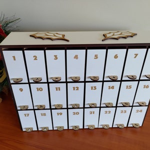 Christmas Advent Calendar / Christmas Countdown Calendar (wood) - Etsy