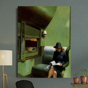 Edward Hopper Compartment Car (1938) Canvas Wall Art Canvas Gallery ...