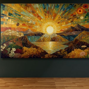 The Sun Canvas Wall Art the Sun Gift Sun Print, Sun Poster, Sun ...