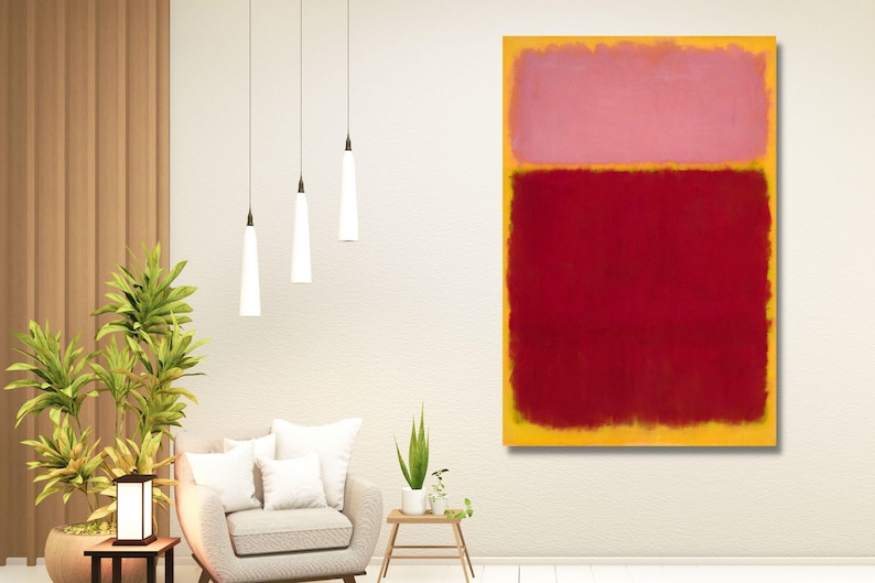Extra Large Mark Rothko Reproduction Canvas Wall Art Print,modern Wall ...