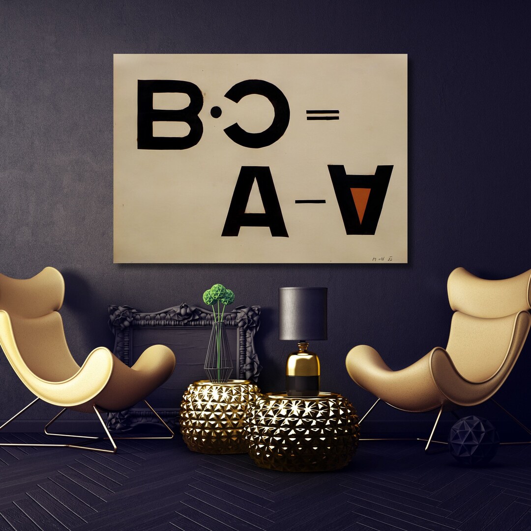 Typographic by Laszlo Moholy-nagy Canvas Wall Art László Moholy Nagy ...