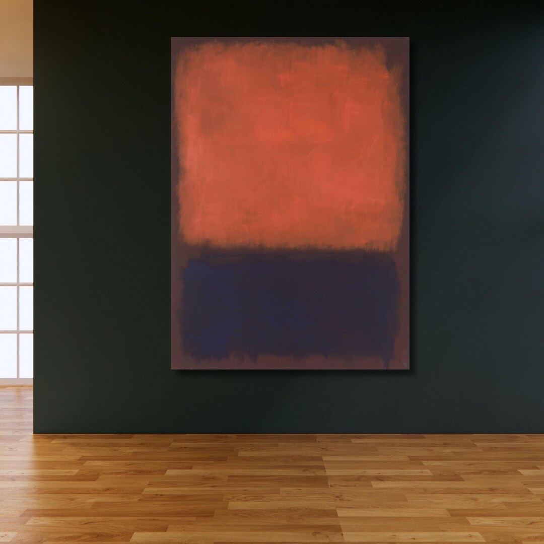 Mark Rothko No 14 Canvas Wall Art Mark Rothko Print Museum Exhibition ...