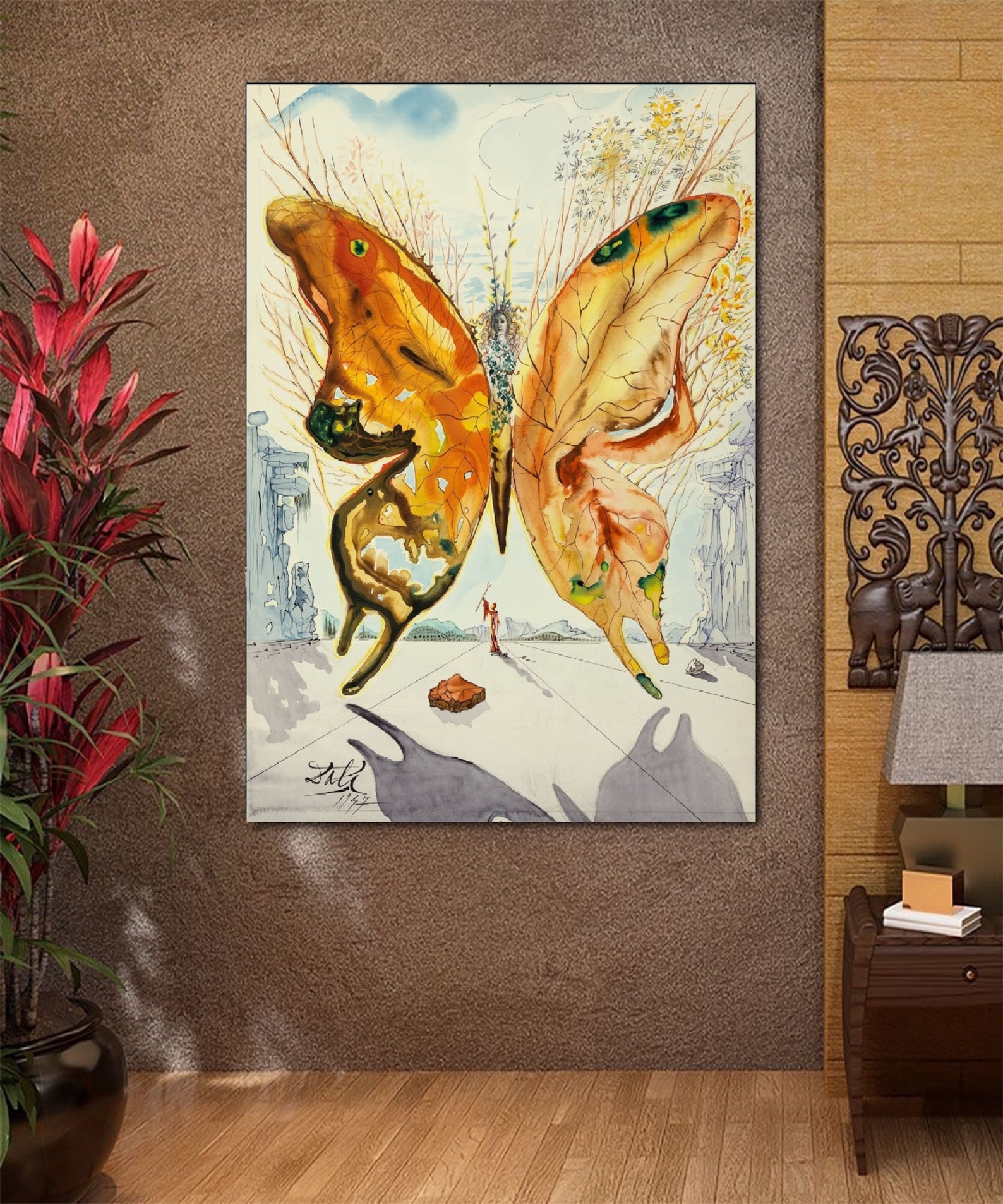 Salvador Dali Venus Butterfly Print Salvador Dali Exhibition - Etsy