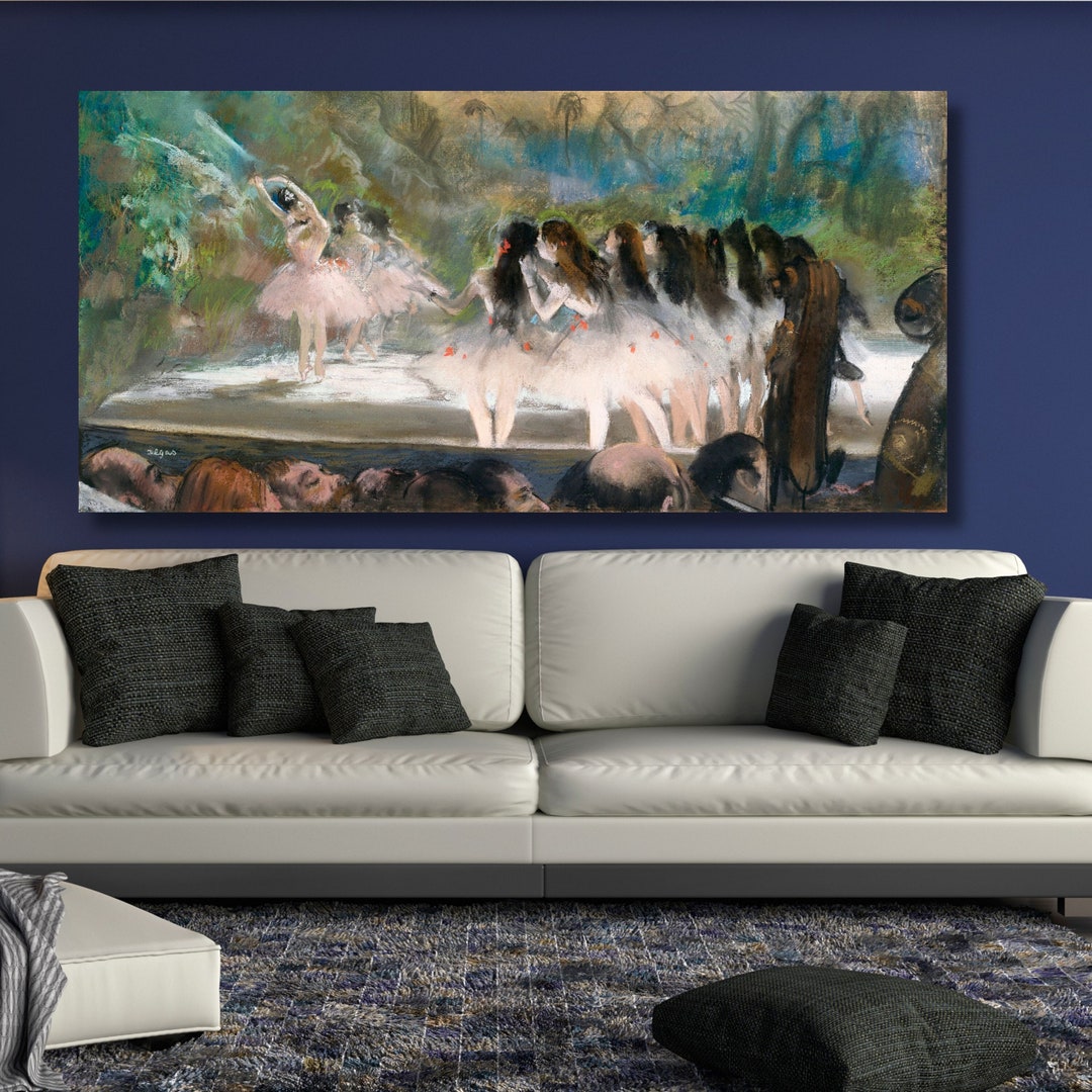Ballet at the Paris Opéra by Edgar Degas Canvas Wall Art Reproduction ...