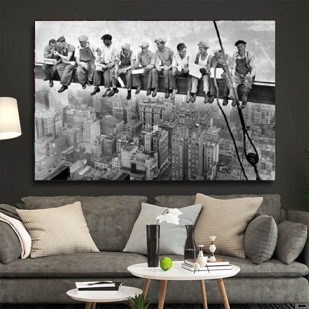 Lunch Atop A Skyscraper Canvas Wall Art Lunch Atop a Skyscraper ...