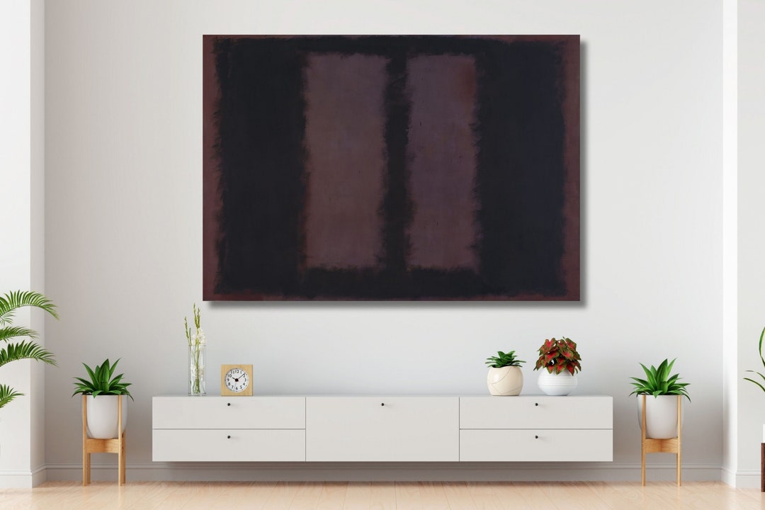 Mark Rothko Reproduction Mark Rothko Black on Maroon Painting,rothko ...