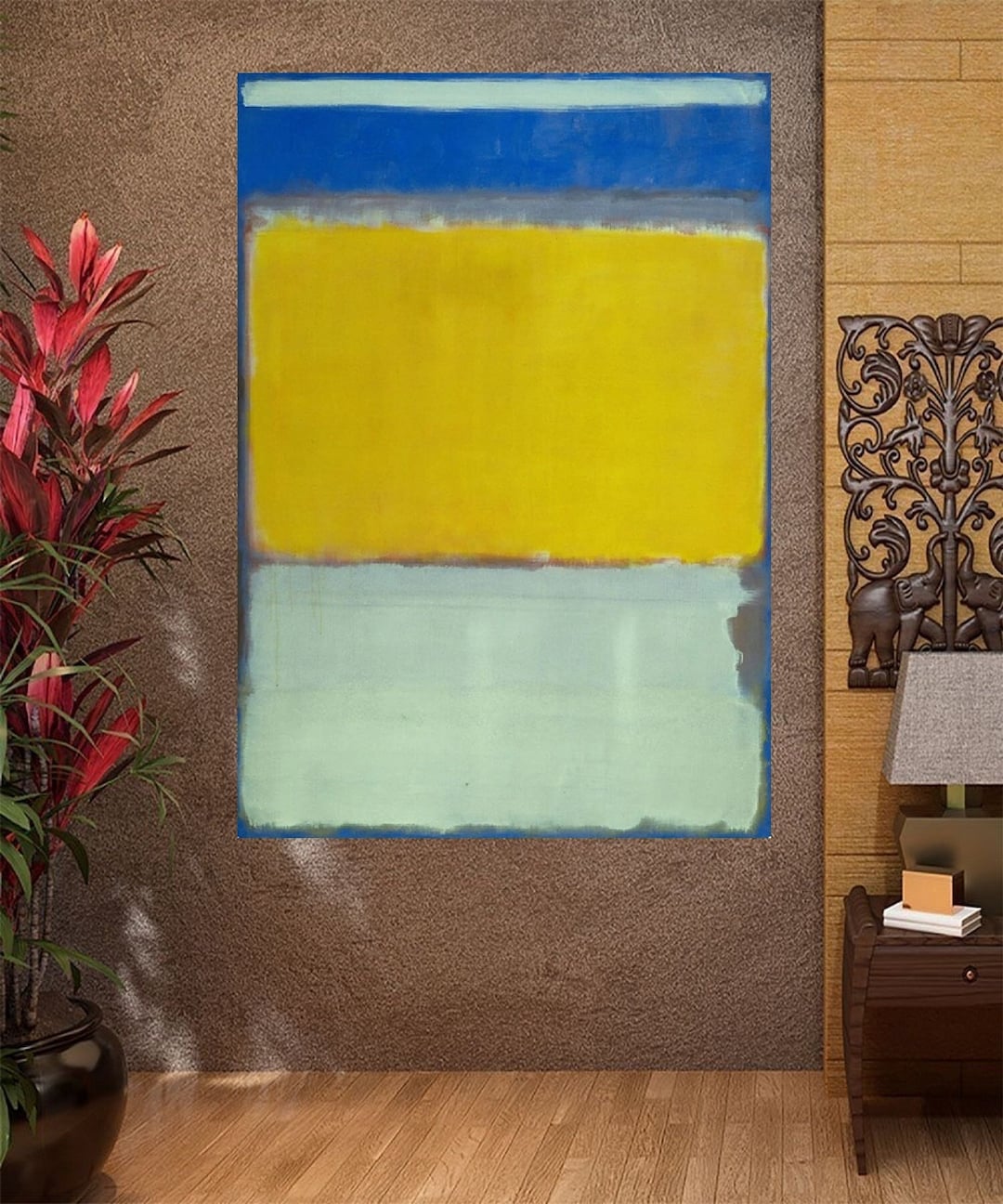 Mark Rothko Canvas Wall Art Untitled (yellow and Blue) Rothko ...