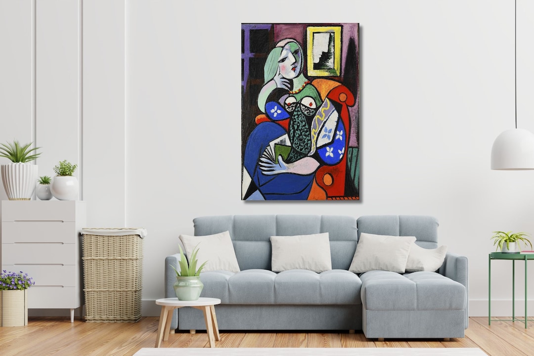 Le Reve by Pablo Picasso Canvas Wall Art Woman Asleep in an Armchair ...