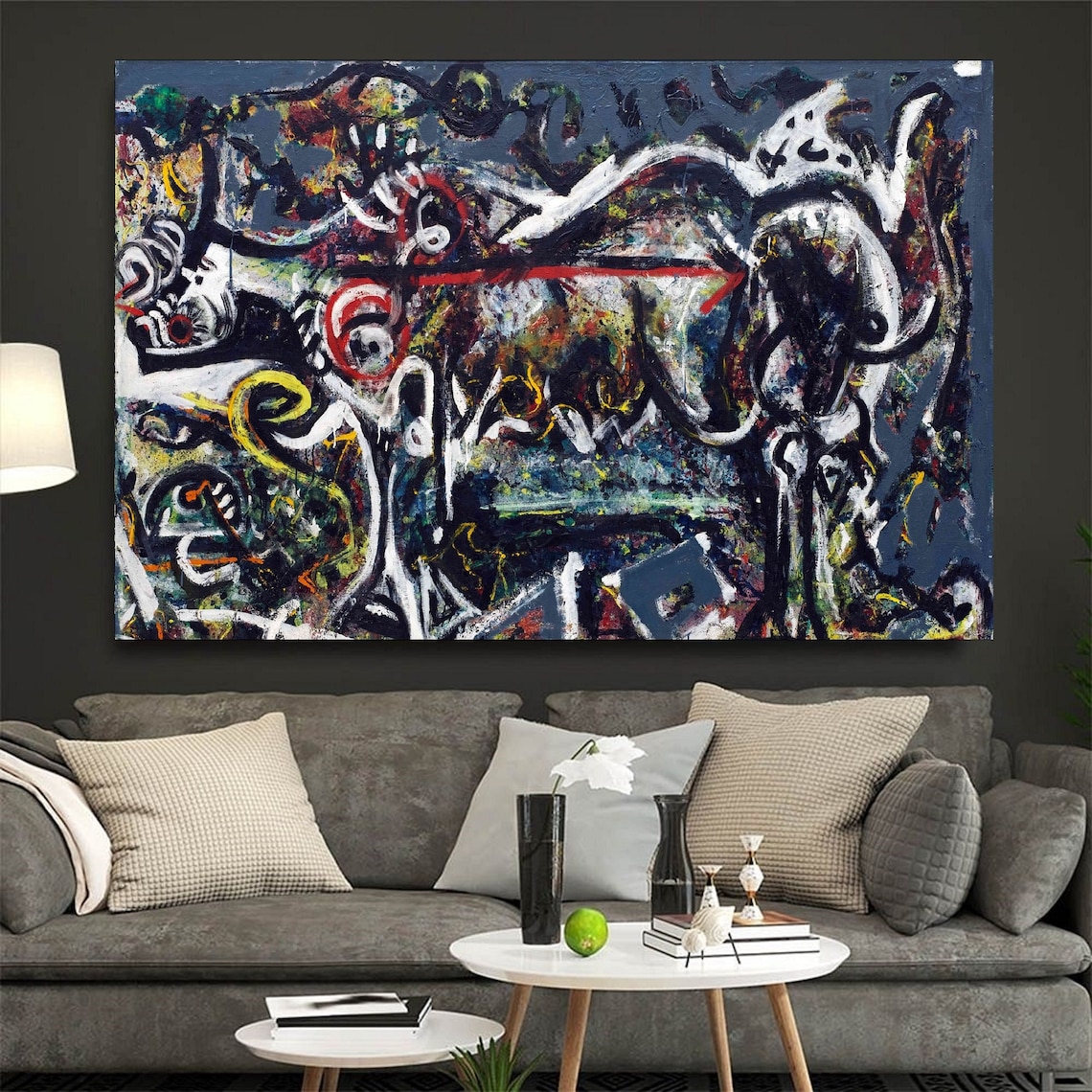 Jackson Pollock Jackson Pollock Art the She Wolf Exhibition - Etsy UK