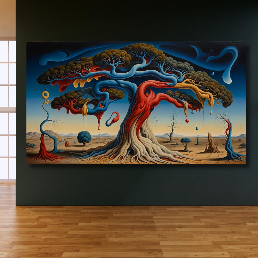 Salvador Dali Stely Tree of Life Canvas Wall Art,tree of Life Framed ...