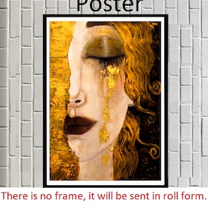 Freyas Tears Canvas Wall Art Golden Tears by Anne-marie Zilberman ...