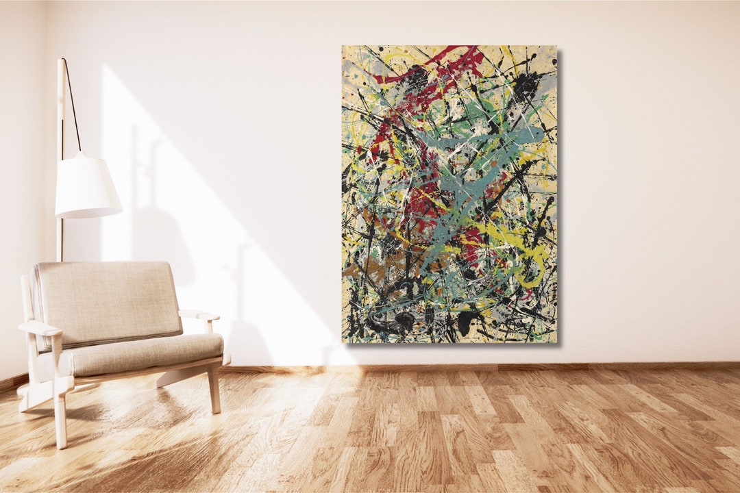 Jackson Pollock Canvas Wall Art, Jackson Pollock Number 16 Wall Art ...