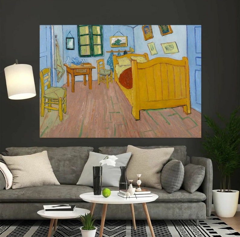 Vincent Van Gogh the Bedroom Canvas Wall Art the Bedroom Print - Etsy