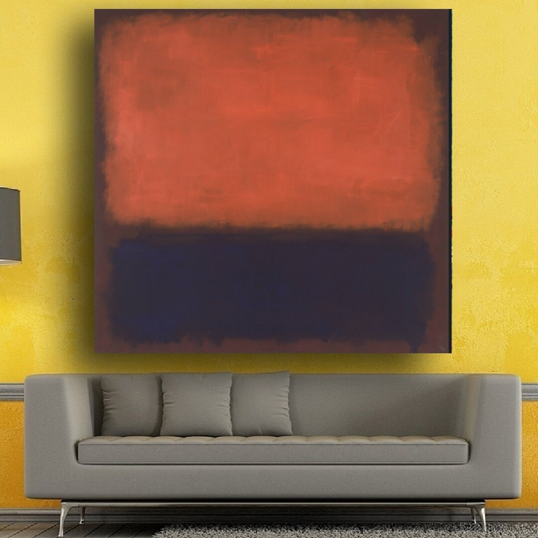 Mark Rothko No 14 Canvas Wall Art Mark Rothko Print Museum Exhibition ...