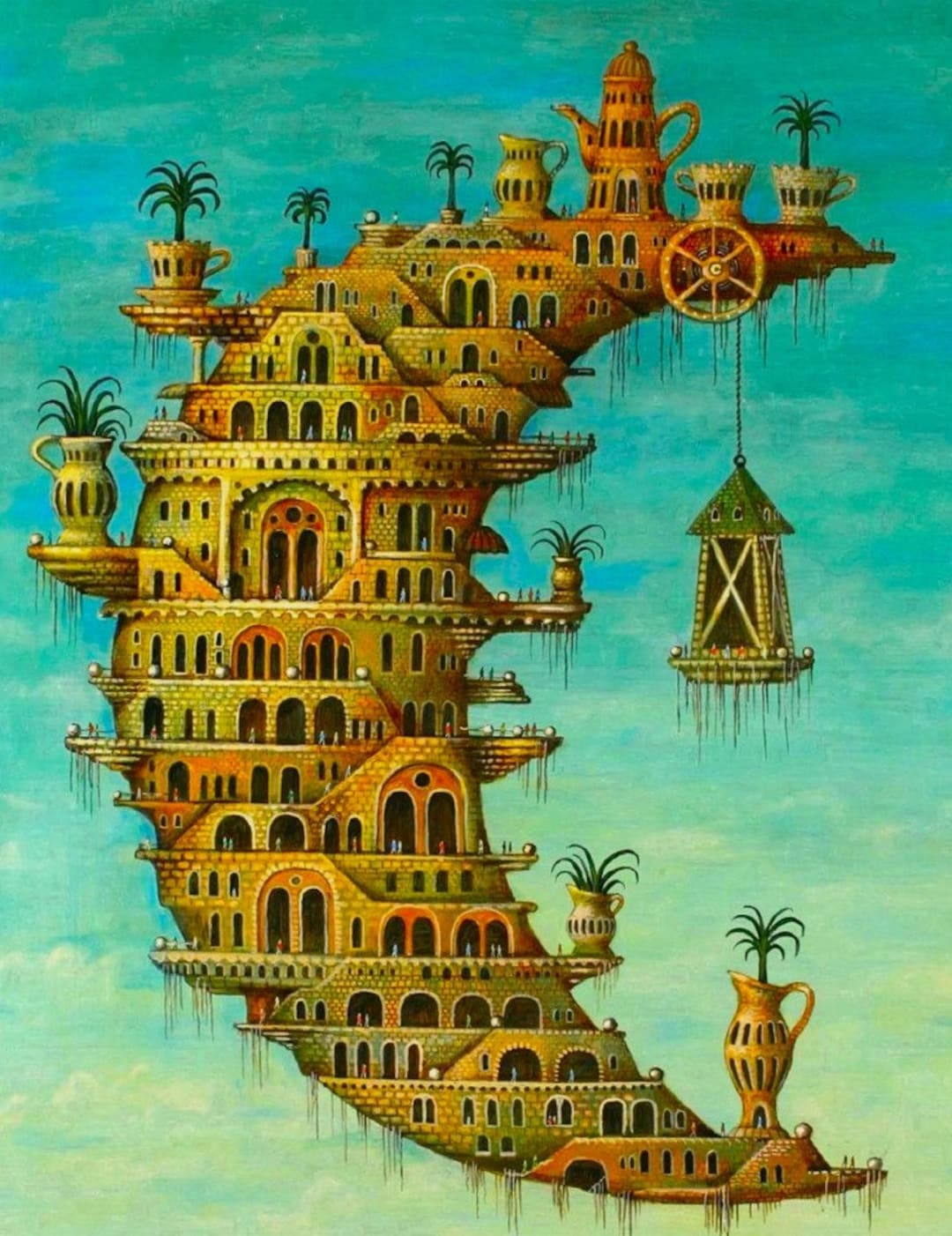 Living on the Moon by Salvador Dalí Canvas Wall Art Print Salvador Dali ...