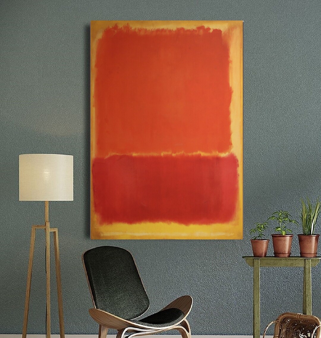 Mark Rothko Canvas Wall Art Reproduction Blue Orange and Red Mark ...