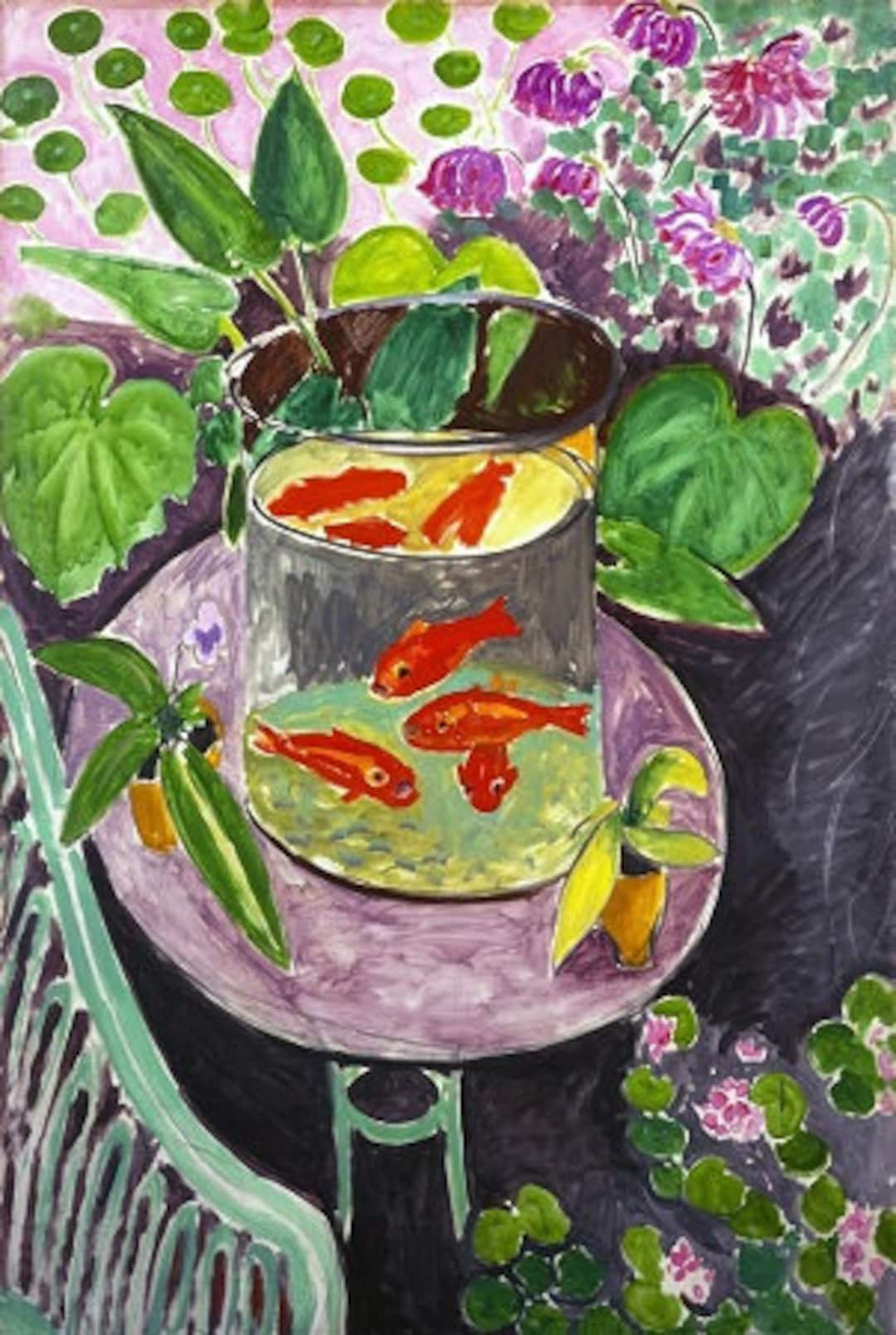 Henri Matisse Goldfish Painting Fish Still Life Printable Canvas Wall ...