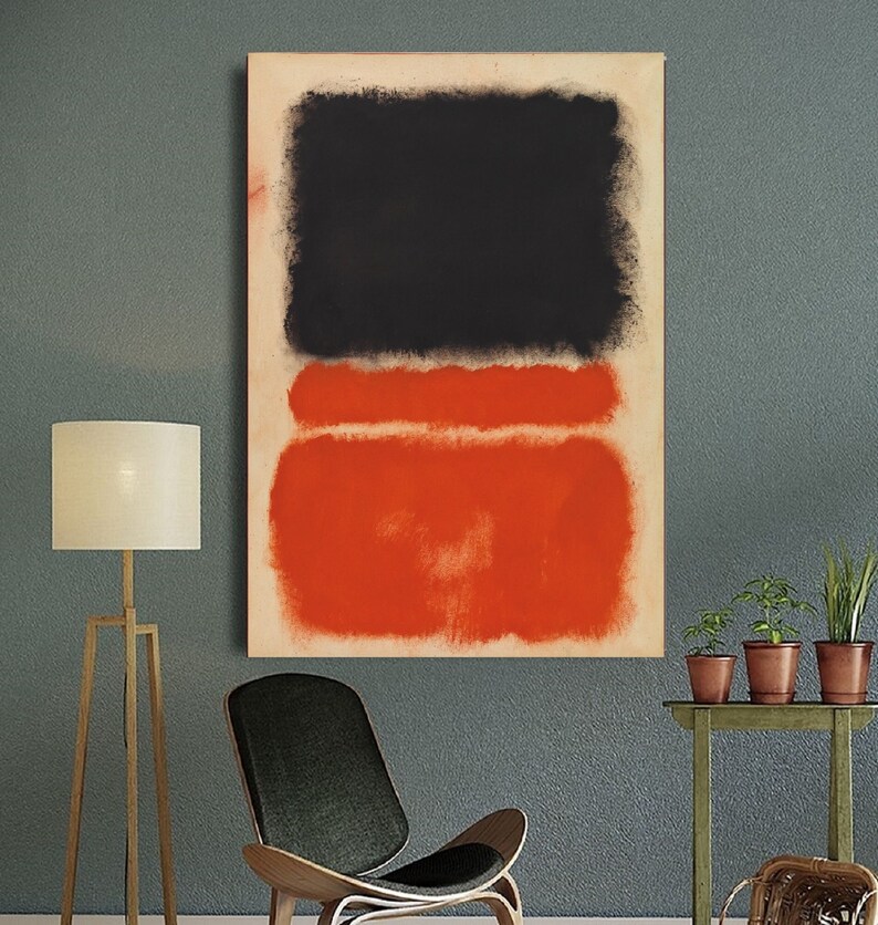 Mark Rothko Reproduction Blue Orange and Red Mark Rothko 1968 - Etsy