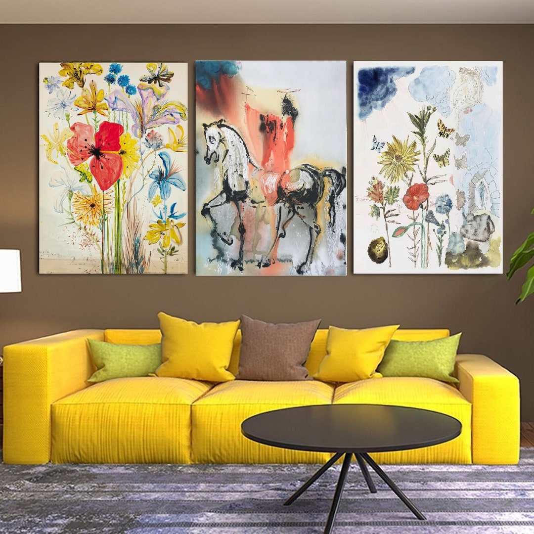 Salvador Dali Fleurs Print,dali Flowers Poster,wildflower Print ...