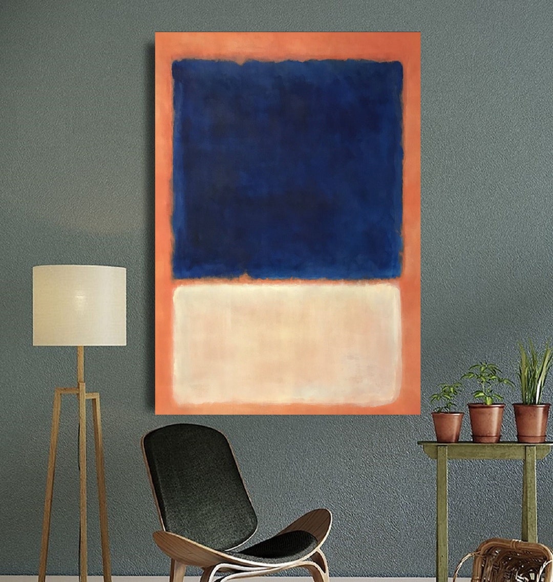 Mark Rothko Canvas Reproduction Blue Orange and Red Mark Rothko Museum ...