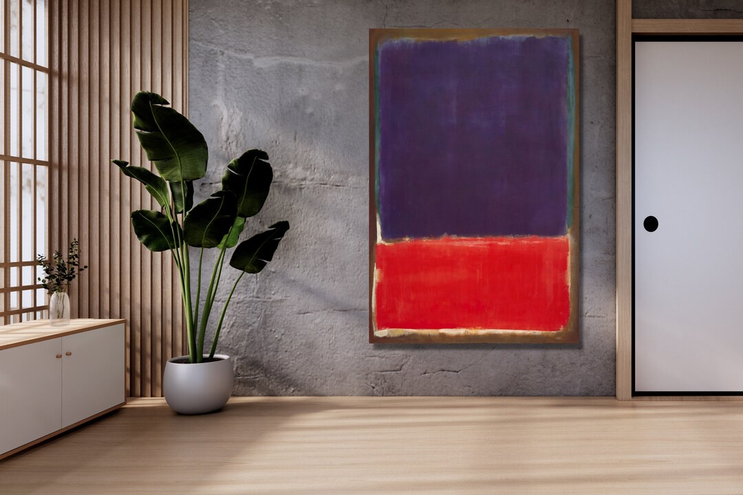 Collage Mark Rothko Canvas Wall Art Mark Rothko Museum Exhibition Mark ...