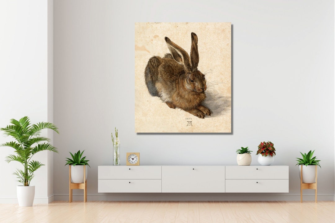 Albrecht Durer-young Hare Rabbit Canvas Wall Art Painting, Vintage ...