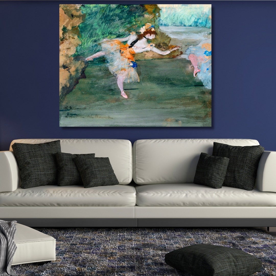Dancer Onstage by Edgar Degas Canvas Wall Art Reproduction Art, Women Portrait, Modern Wall ...