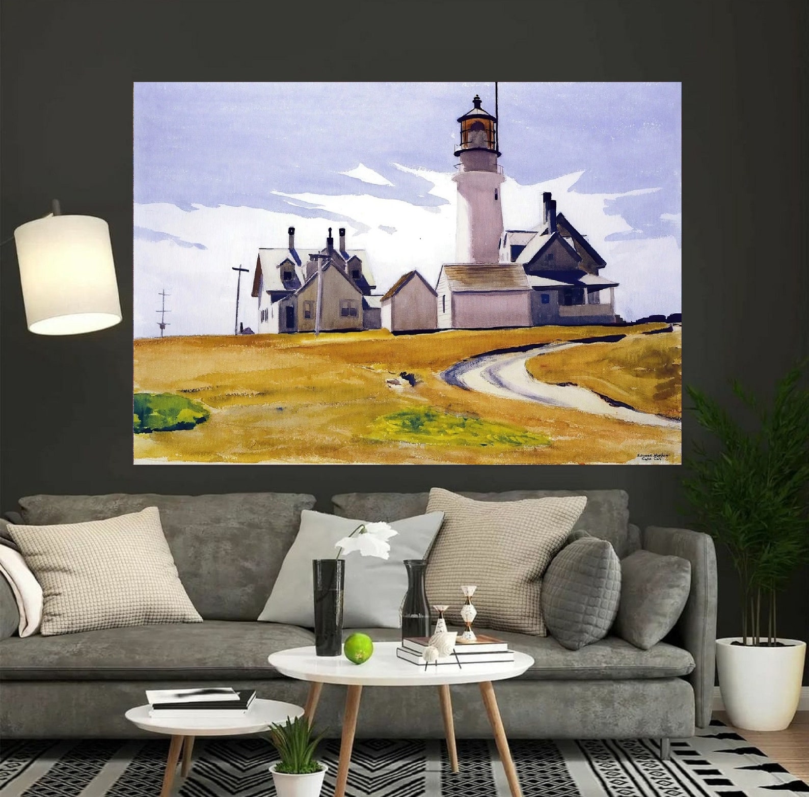 Highland Light Painting Edward Hopper Canvas Wall Art Edward - Etsy