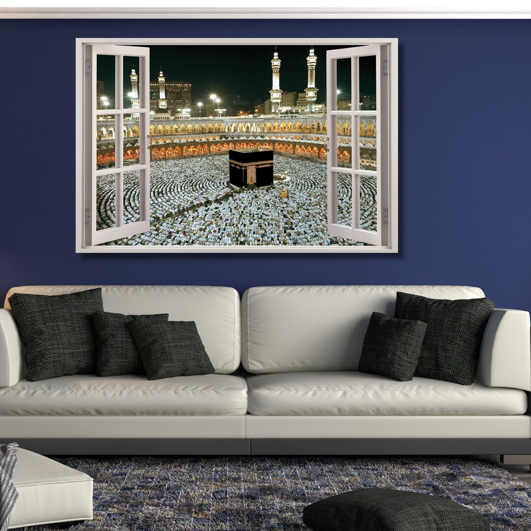 Kaaba Poster, Kaaba Printable Canvas Decor, Kaaba Wall Art, Kaaba ...