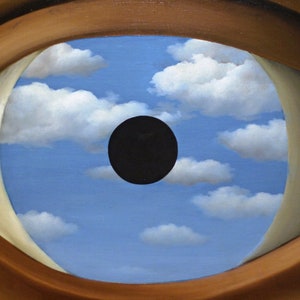 Rene Magritte Canvas Wall Art the False Mirror Rene Reproduction Wall ...