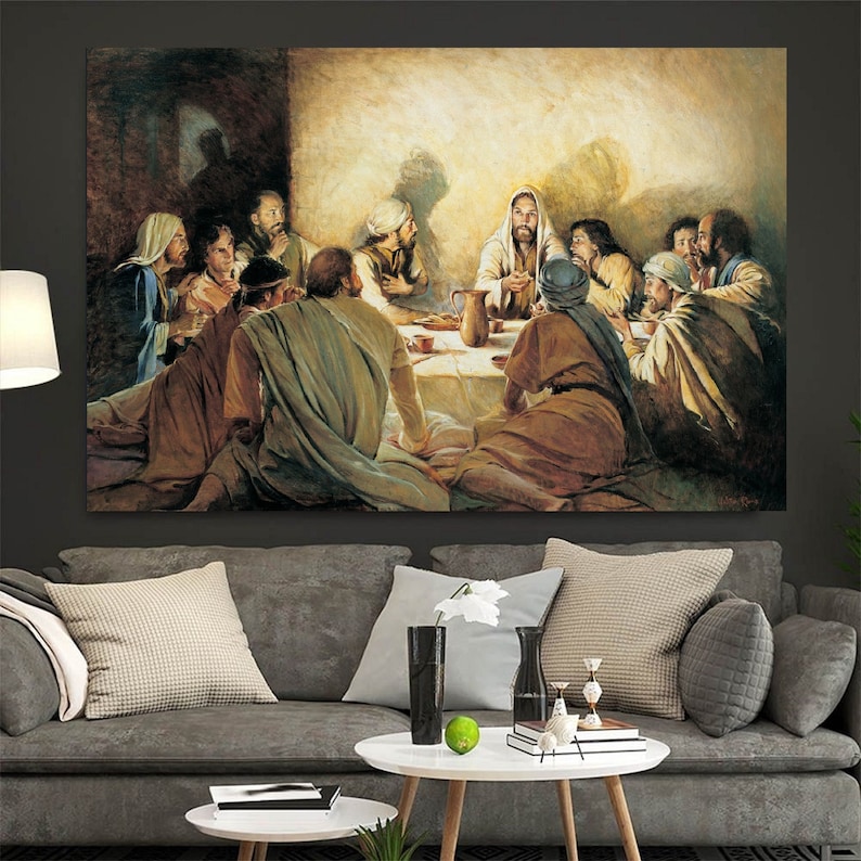 Last Supper Canvas Wall Art Last Supper Wall Last Supper Wall - Etsy