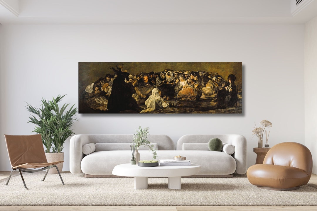 Witches' Sabbath the Great He-goat by Francisco Goya Canvas Wall Art ...