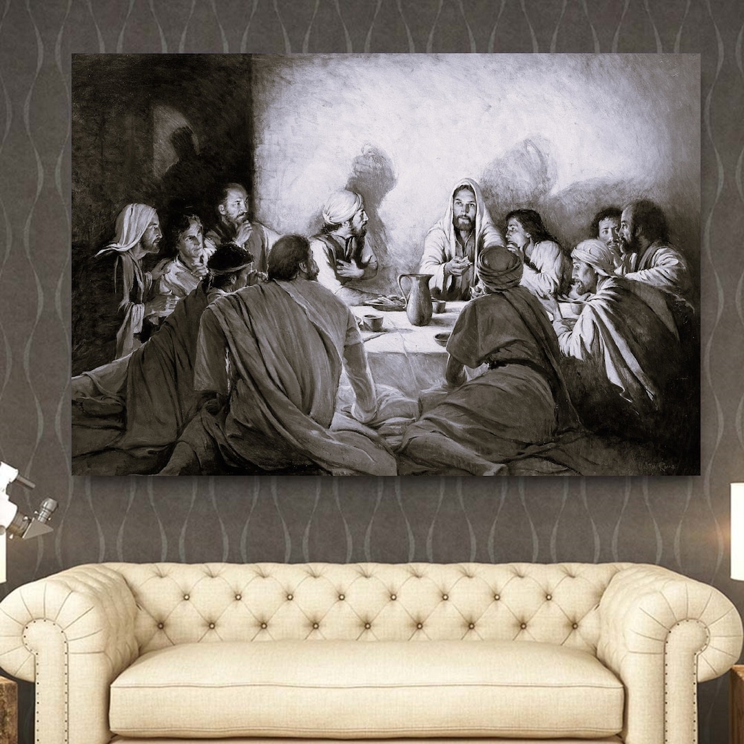 Last Supper Canvas Wall Art Last Supper Wall Last Supper Wall Decor ...