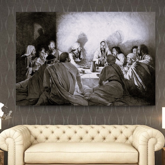 Last Supper Canvas Wall Art Last Supper Wall Last Supper Wall - Etsy